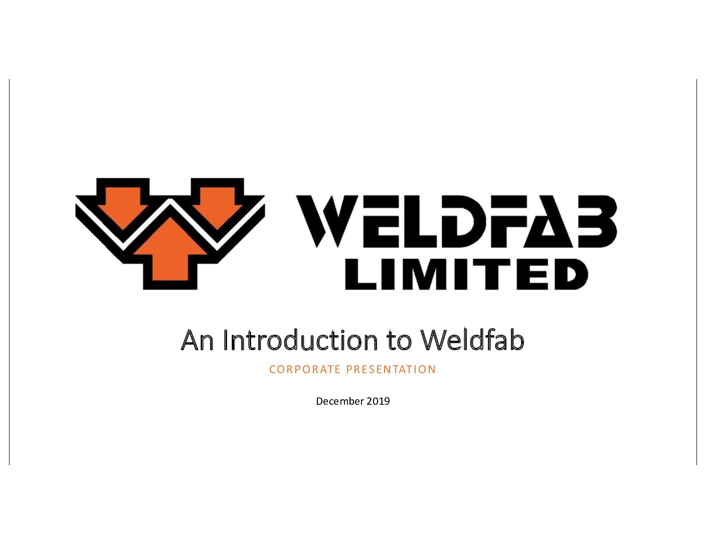 WF_Corporate_03122019 | WELDFAB Limited - Trinidad & Tobago