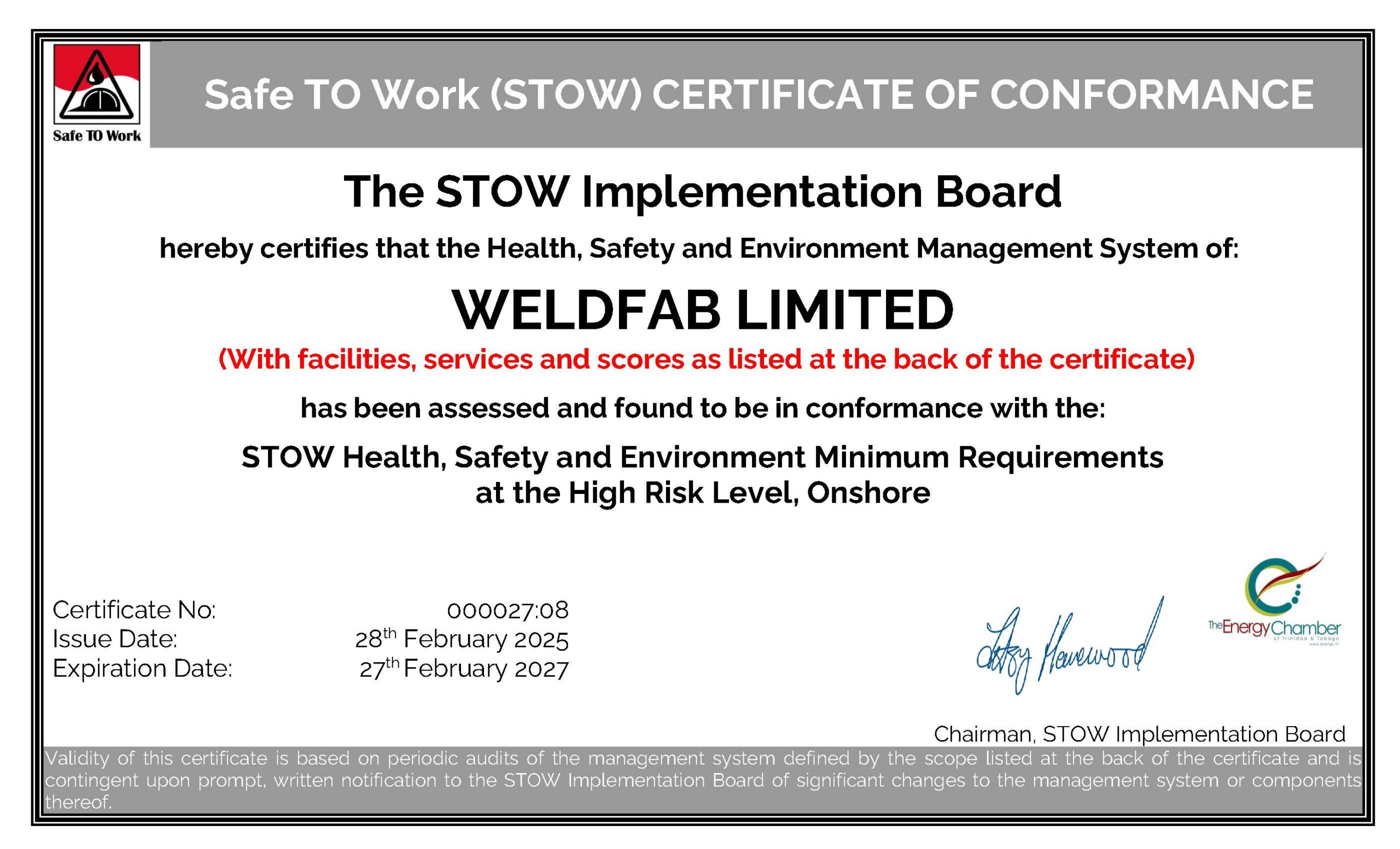 Weldfab Limited (Re-certification 7) STOW Certificate 2025_Page_1 ...